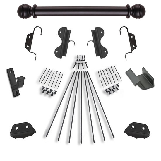 Non-Rolling Library Ladder Hardware Kits | The Stairway Shop