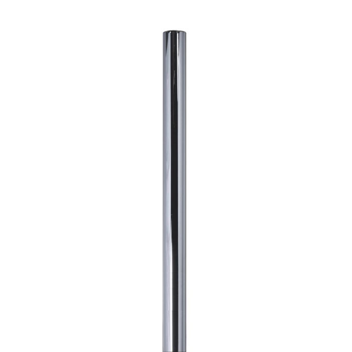 3ft Straight Library Ladder Rail Section - Chrome Finish