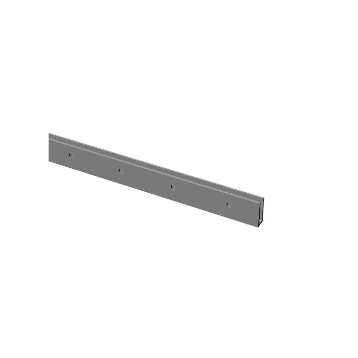 House of Forgings Wall Mounted U-Channel for Glass Panels