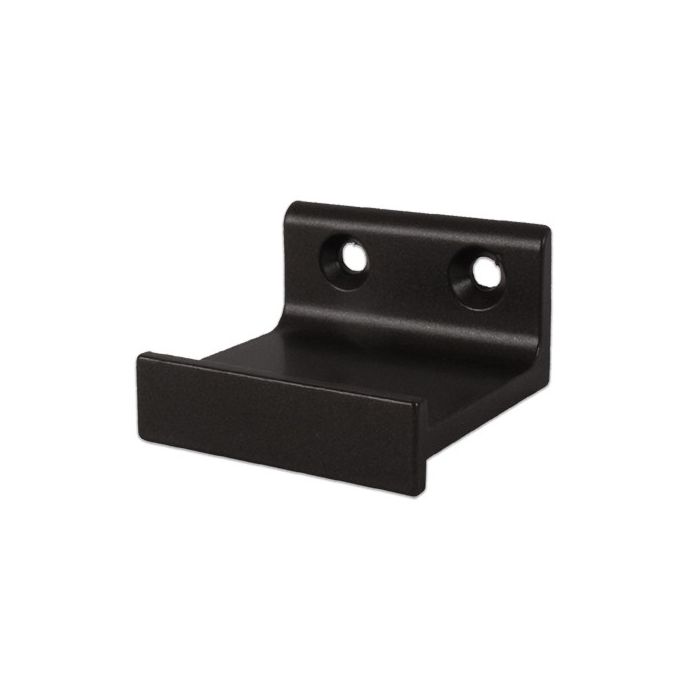 Horizontal Bracket for Rolling Library Ladder Top Guides - Black Finish