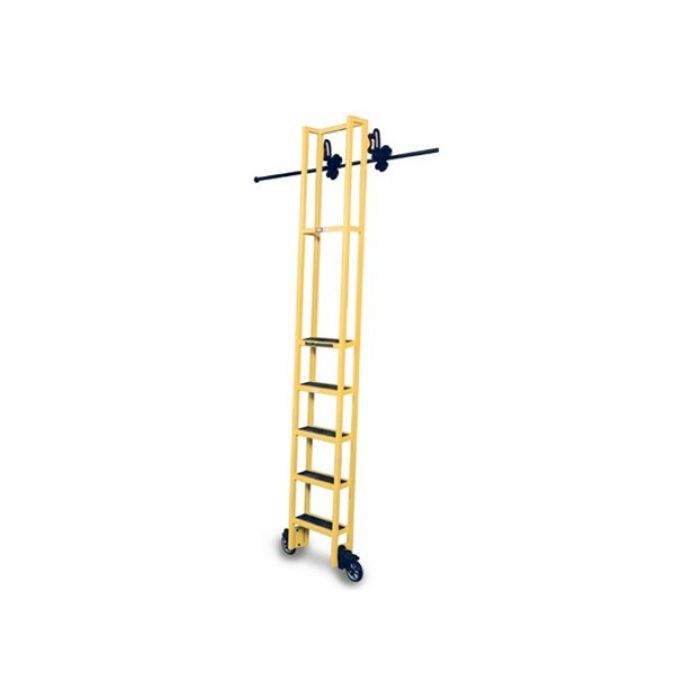 Cotterman Rolling Library Ladder | Ladder on a Track